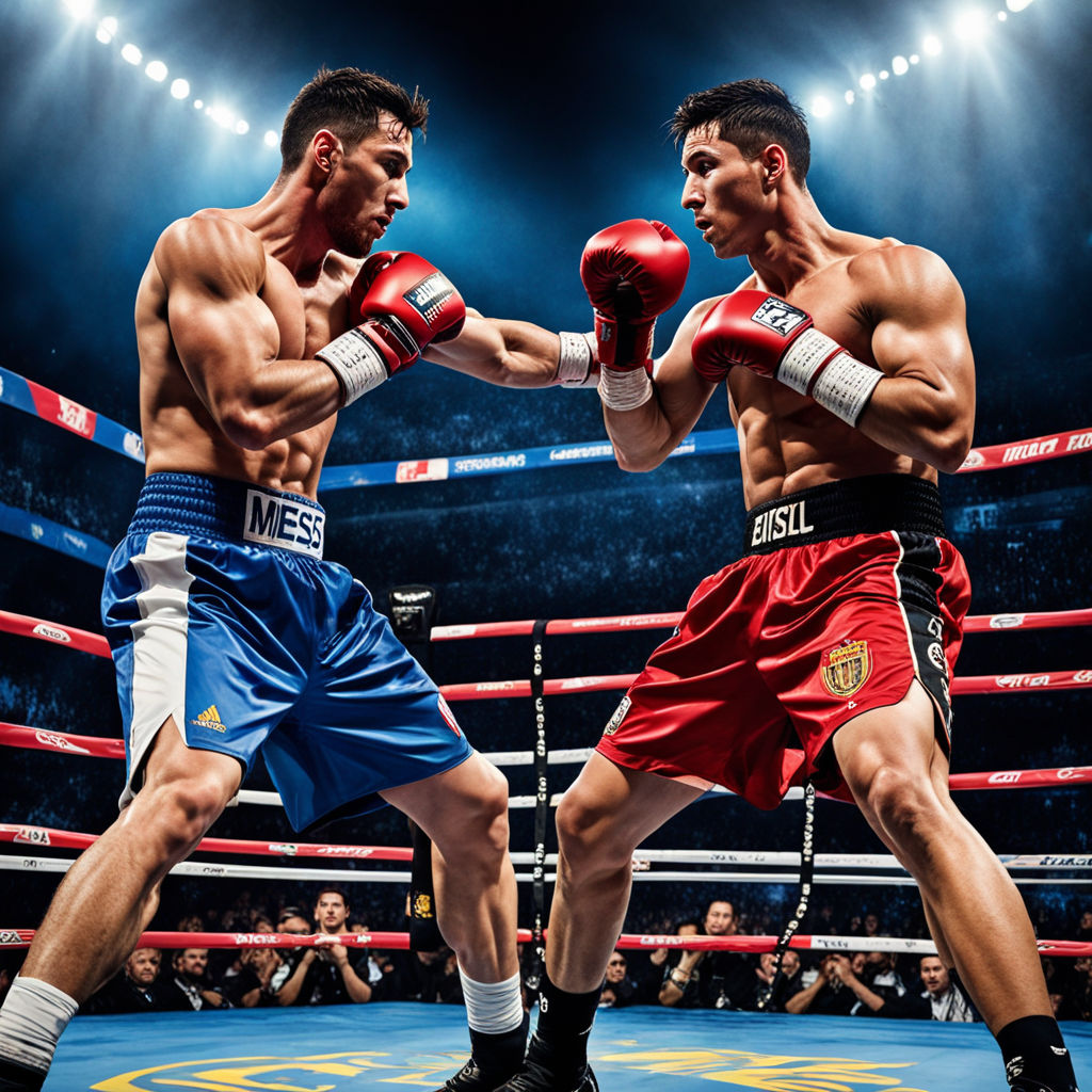 Lionel Messi and Cristiano Ronaldo by Keller Díaz - Playground