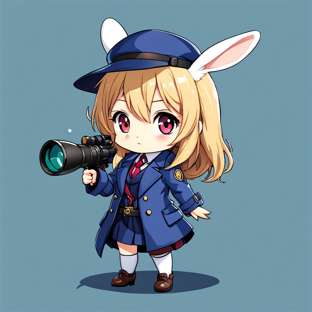 Chibi female rabbit detective no spyglass by Georgie Madden - Playground