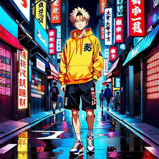 Gojo Satoru From Jujutsu Kaisen Dressed In Streetwear Fashio By Thiago Santos Silva Playground