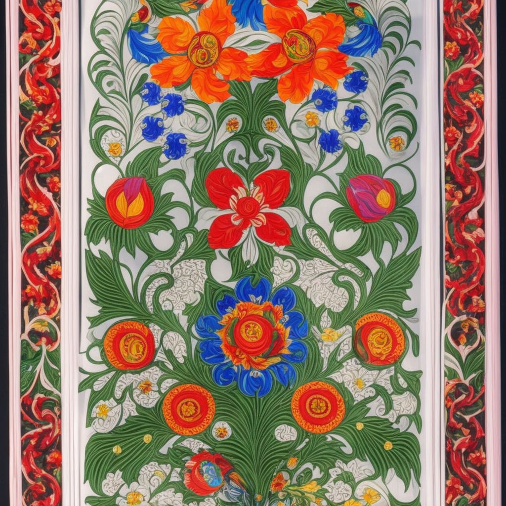 Highly detailed romanian folk art by Greuceanu Maximus - Playground