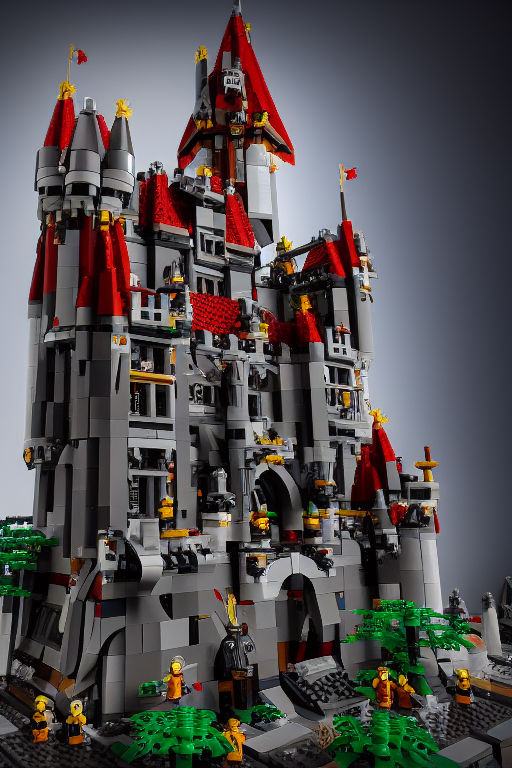 Lego castle Cinematic Hyper-detailed by 신성철 - Playground