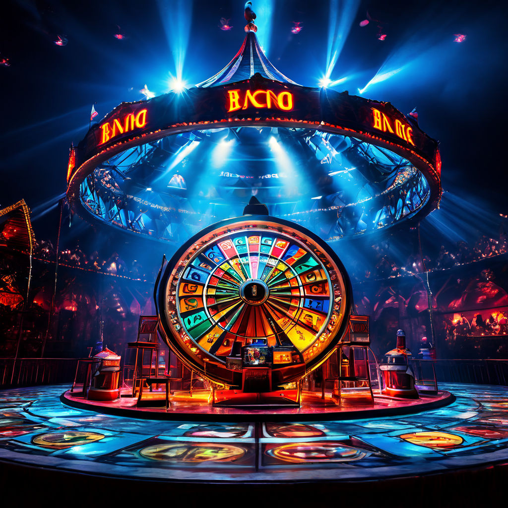 Una Carpa de circo enorme dentro de una ruleta de bingo Con ... by ...
