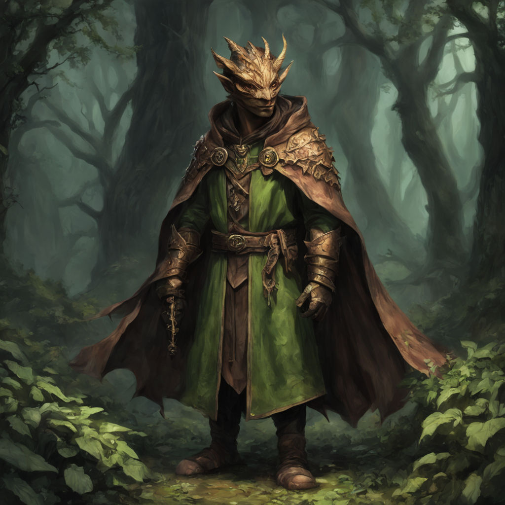 Dragonborn Druid copper wise electric little handsome thin ... by ...