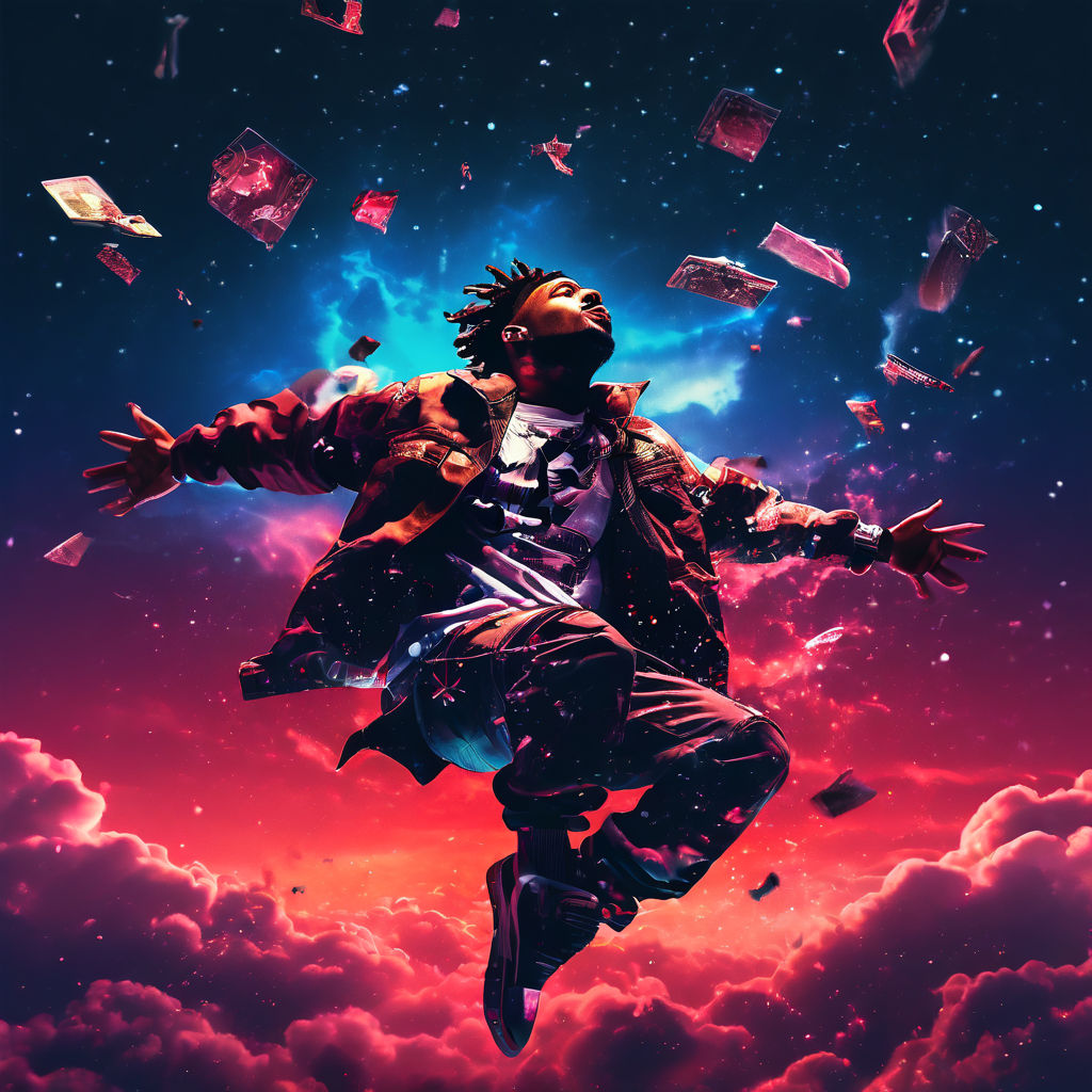 Amoled wallpaper 25 years rapper falling from sky by coco - Playground