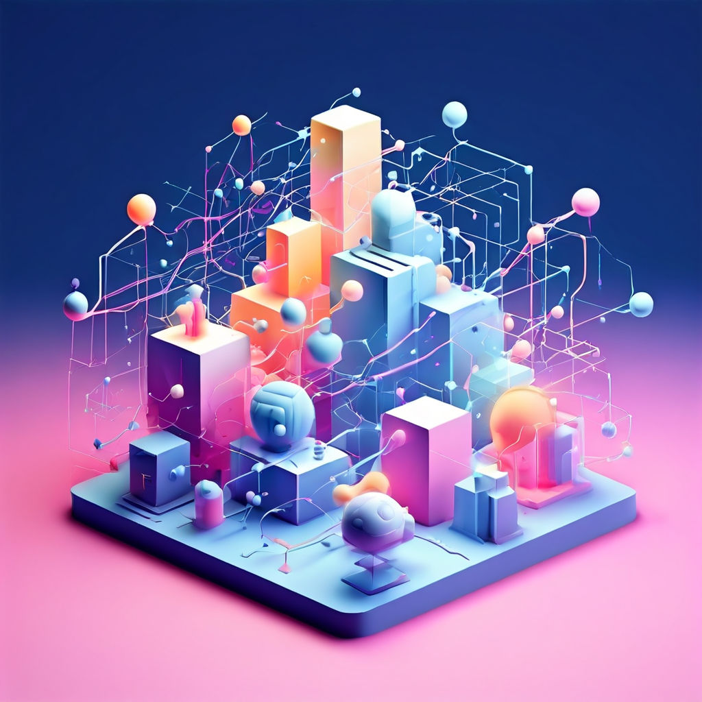Digital ecosystem depicted in a 3D vector illustration by Dasha Stepanenko - Playground