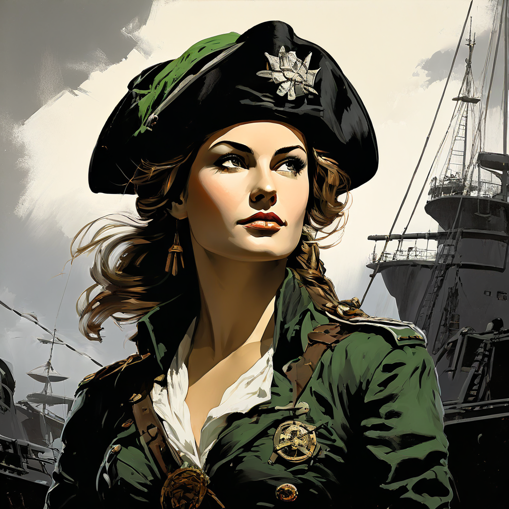 Dutch female pirate portrait by Torgab - Playground