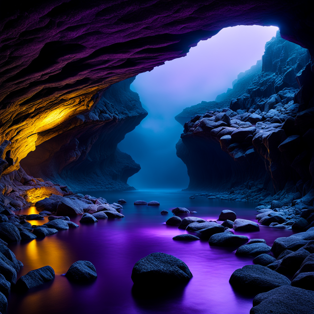 Eerie deep cave at night by TomTom - Playground