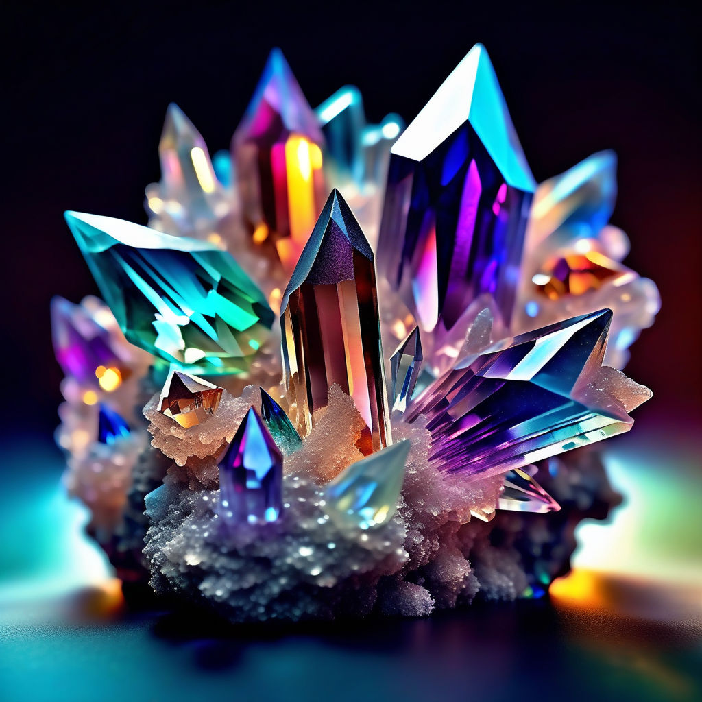 A cluster of 3d crystals by Жанна Кравченко - Playground