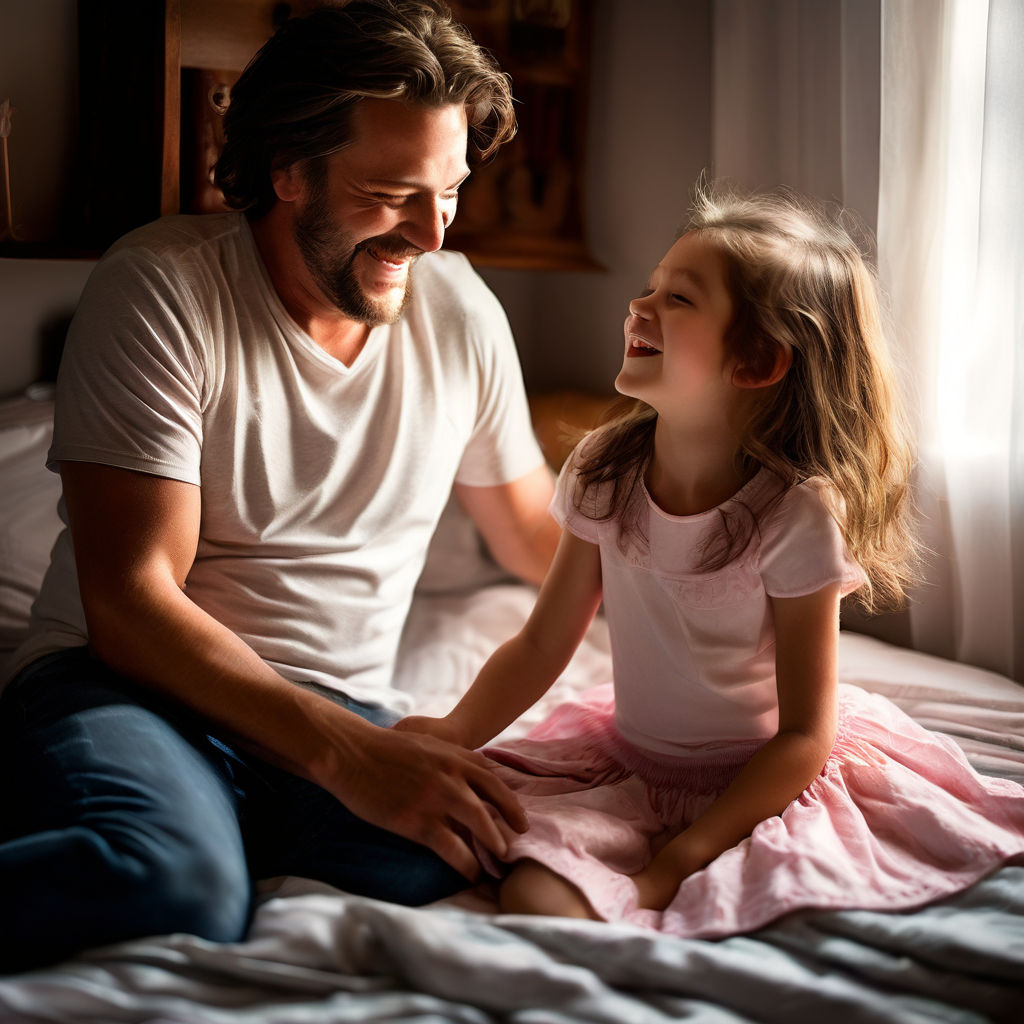 Preteen girl pretty very short skirt on bed getting tickled ... by Johnathan Sheffield - Playground