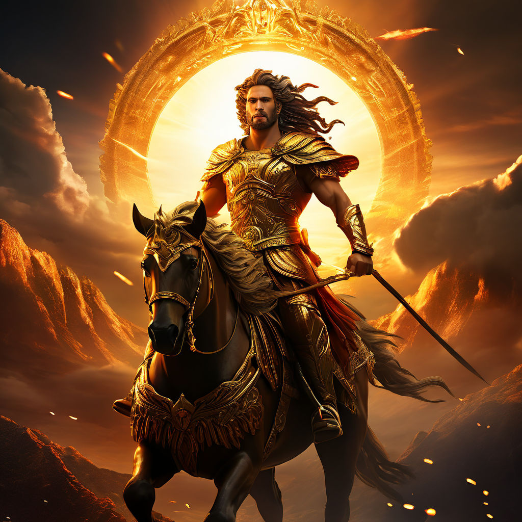 Create an image of the Greek God Helios for my Rise of Kingd... by ...