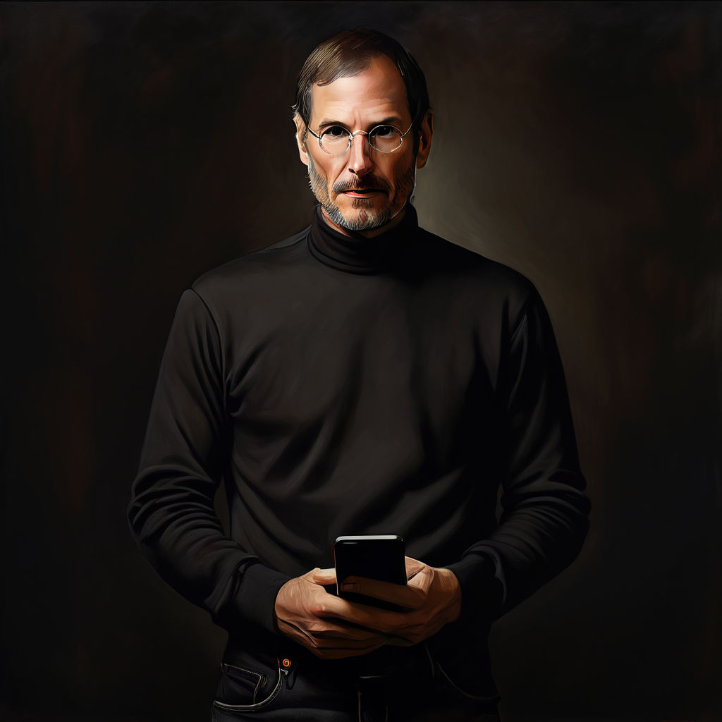 A simple yet iconic image of Steve Jobs by Farhaan Khan - Playground