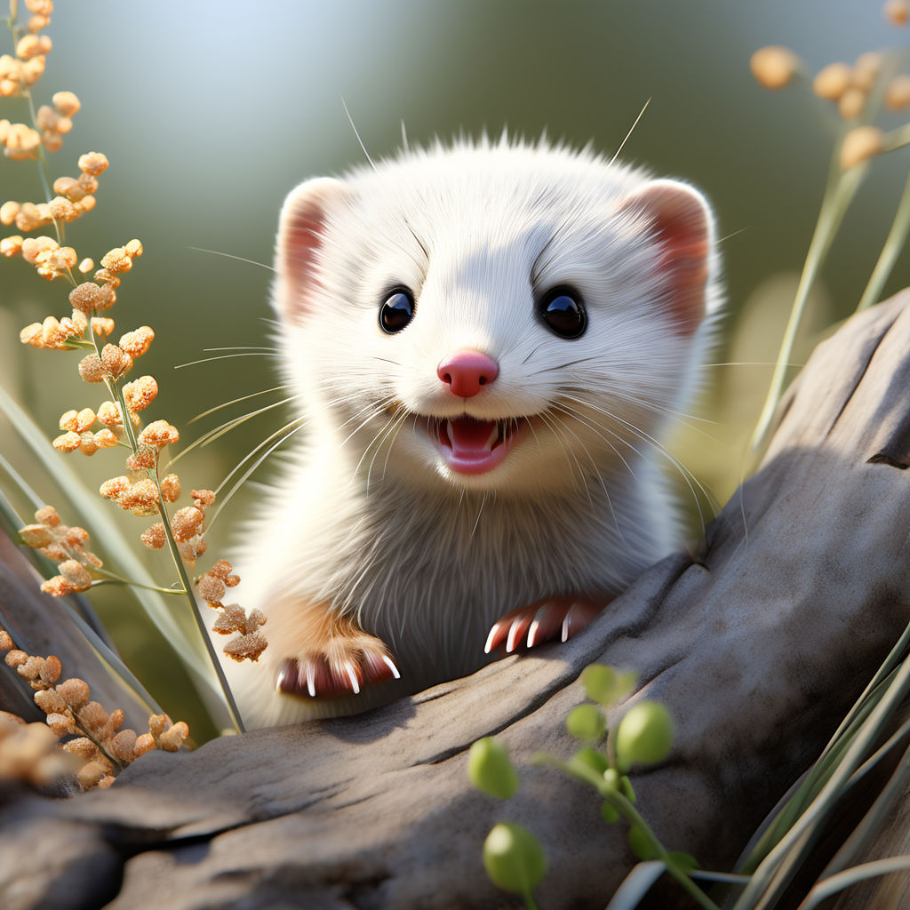 Cute weasel by Skodry Light - Playground