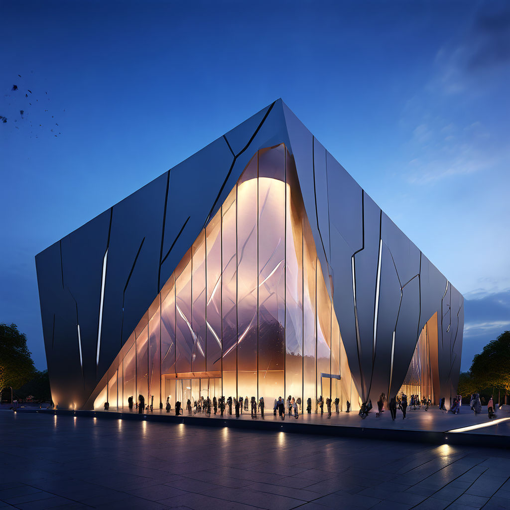 Iconic experience center facade by Abha Bangia - Playground