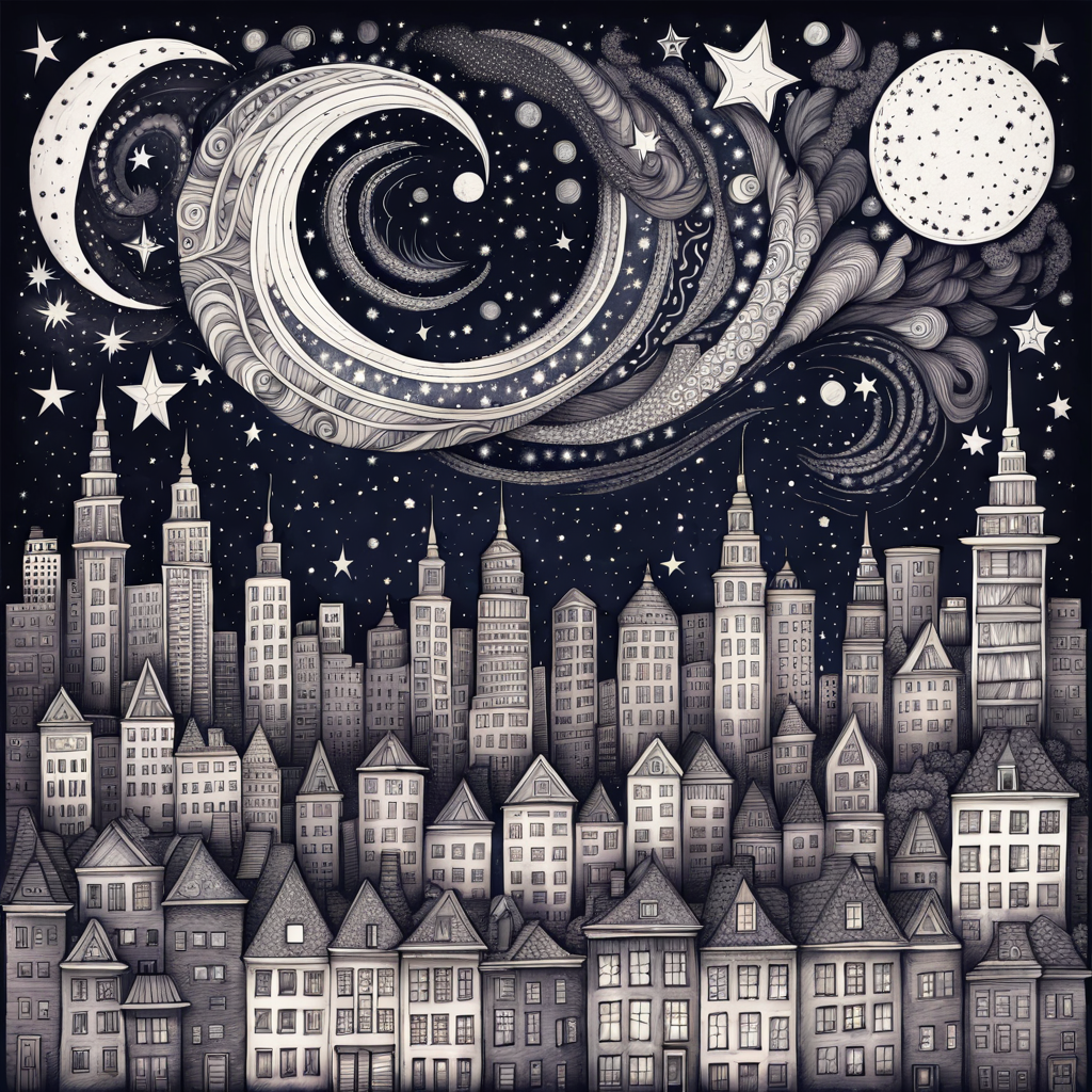 An ultra-detailed image of Stars forming shapes in the night... by ...