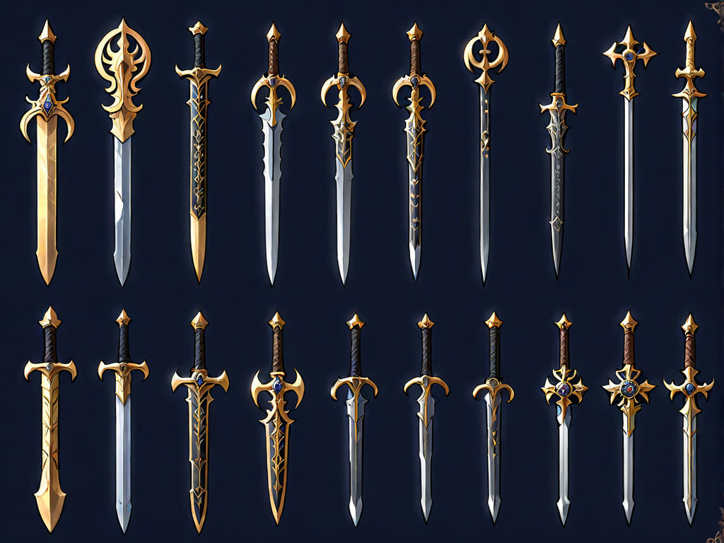 Anime style epic medieval magic weapons pack by Rodrigo SIMÕES - Playground