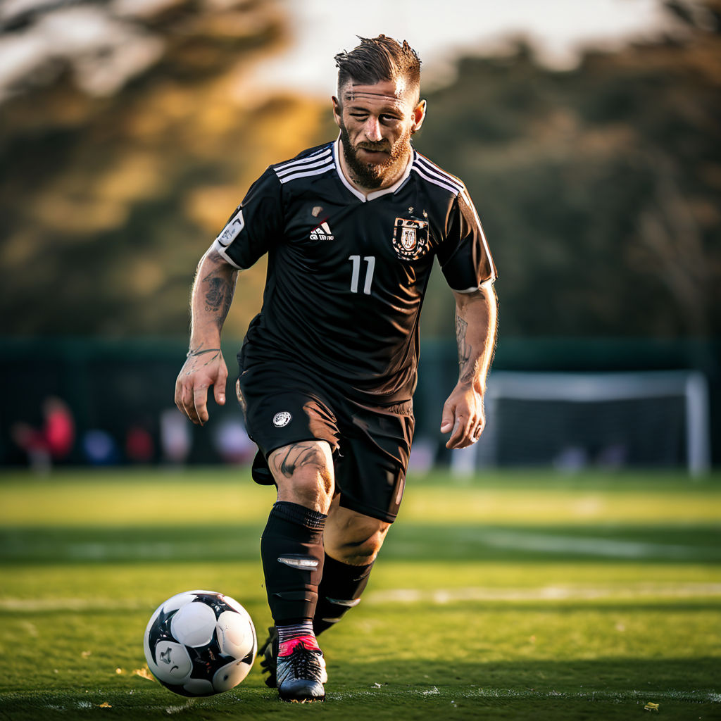 Disabled footballer with only one leg playing football by Ahsan Zia ...