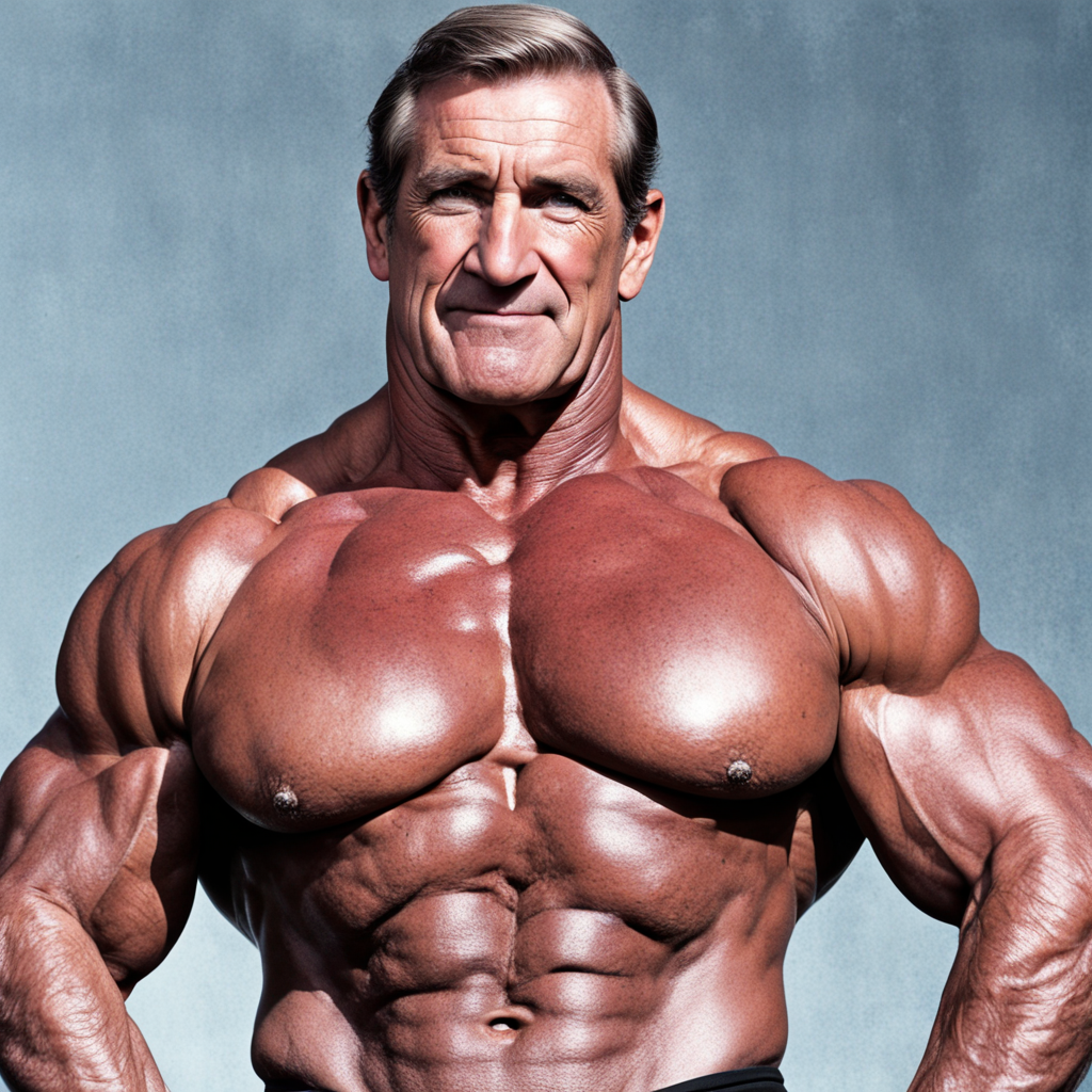 Bodybuilder older rod Taylor huge muscles old color by outset413x ...