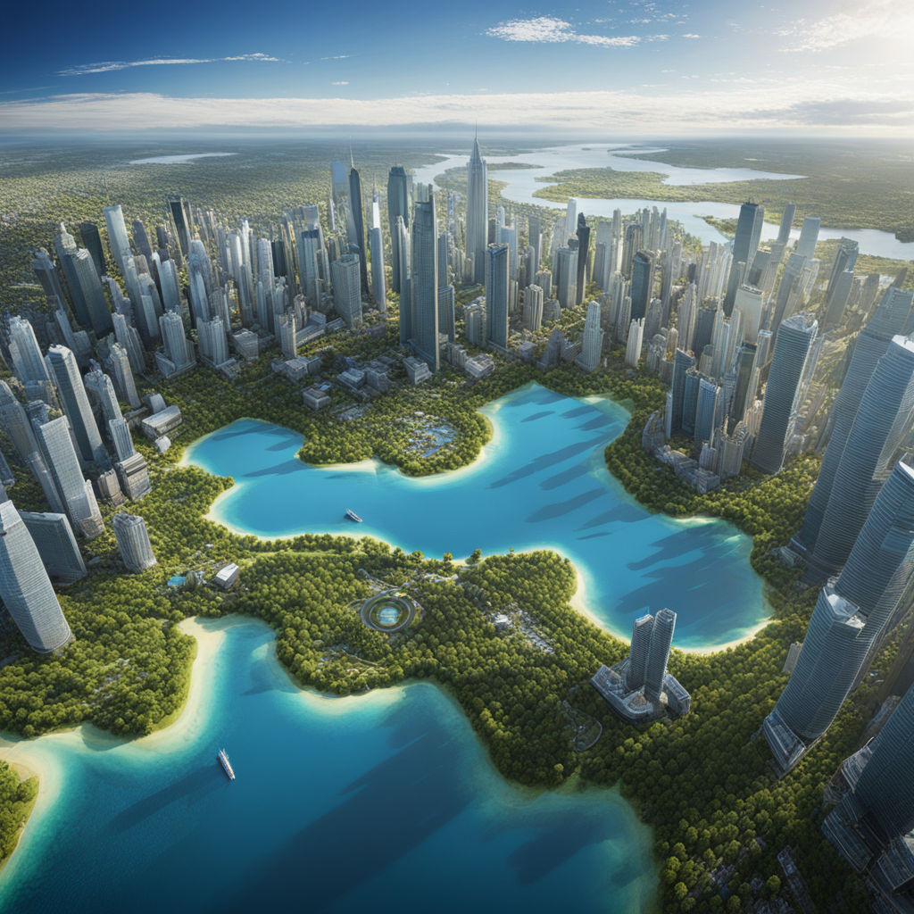 How will the world look like in 2035? make a realistic scene... by ...