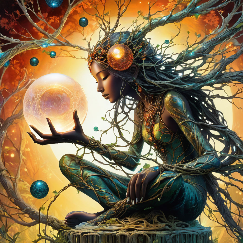 A mysterious female creature by Youssouf Dontwant - Playground