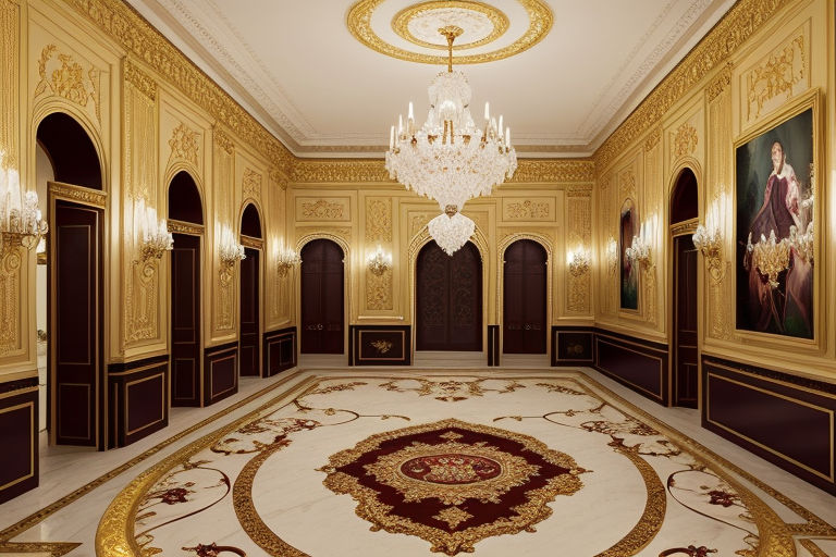 The design of the small hall embraces the elegance of palace... by Den ...