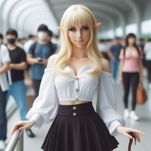 Blonde Female Elf By Holic K Playground