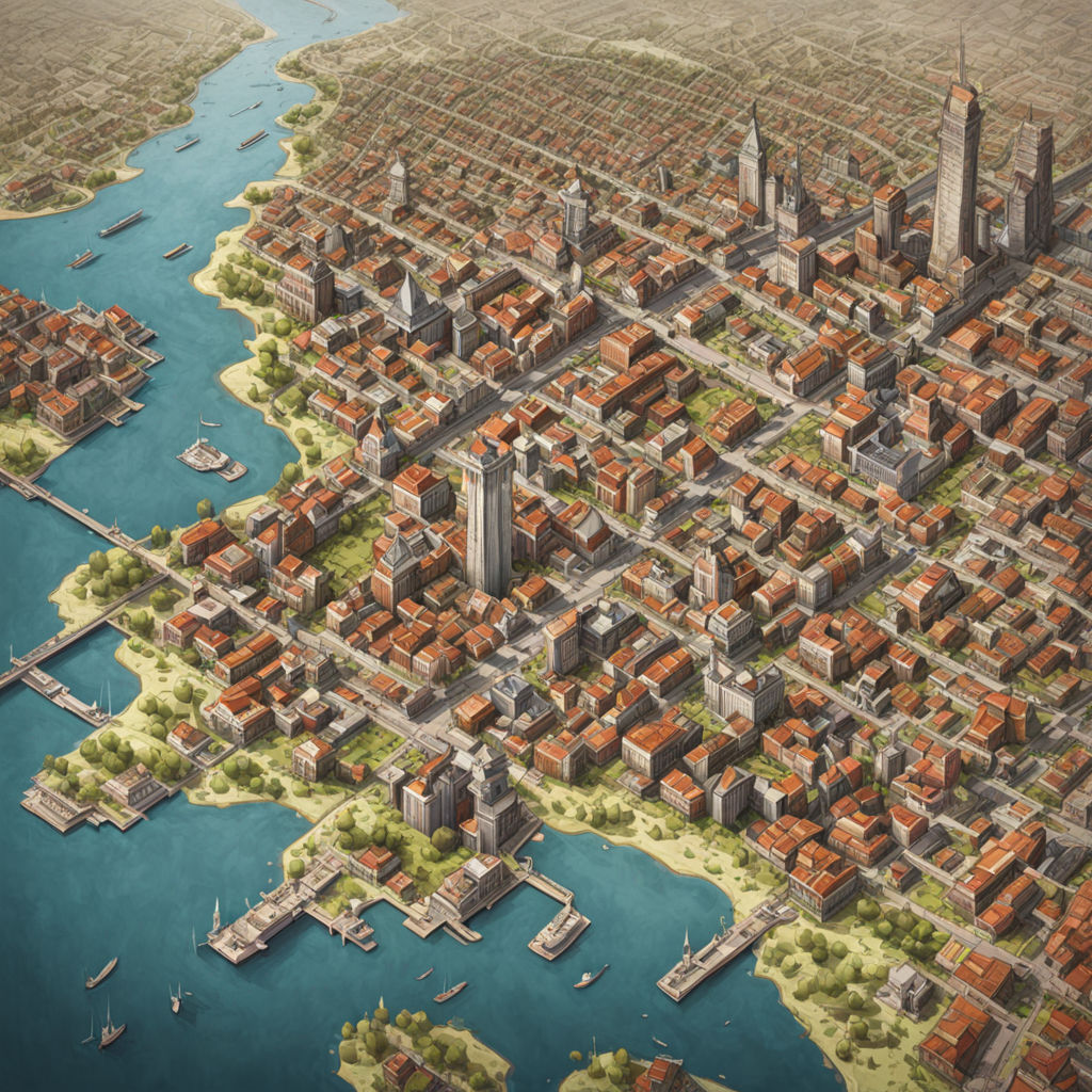 Old world city map by Marcin Estkowski - Playground