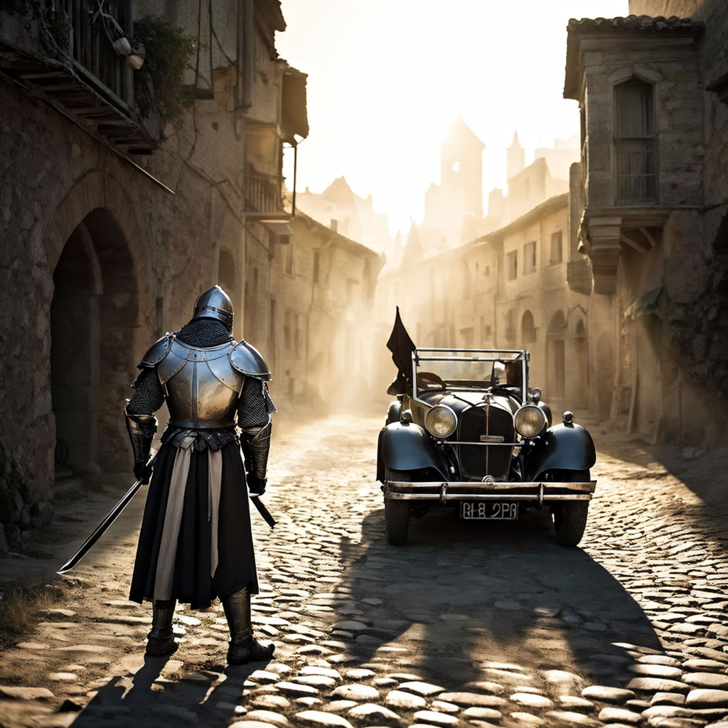 Detailed illustration of a weary knight by amir taha - Playground