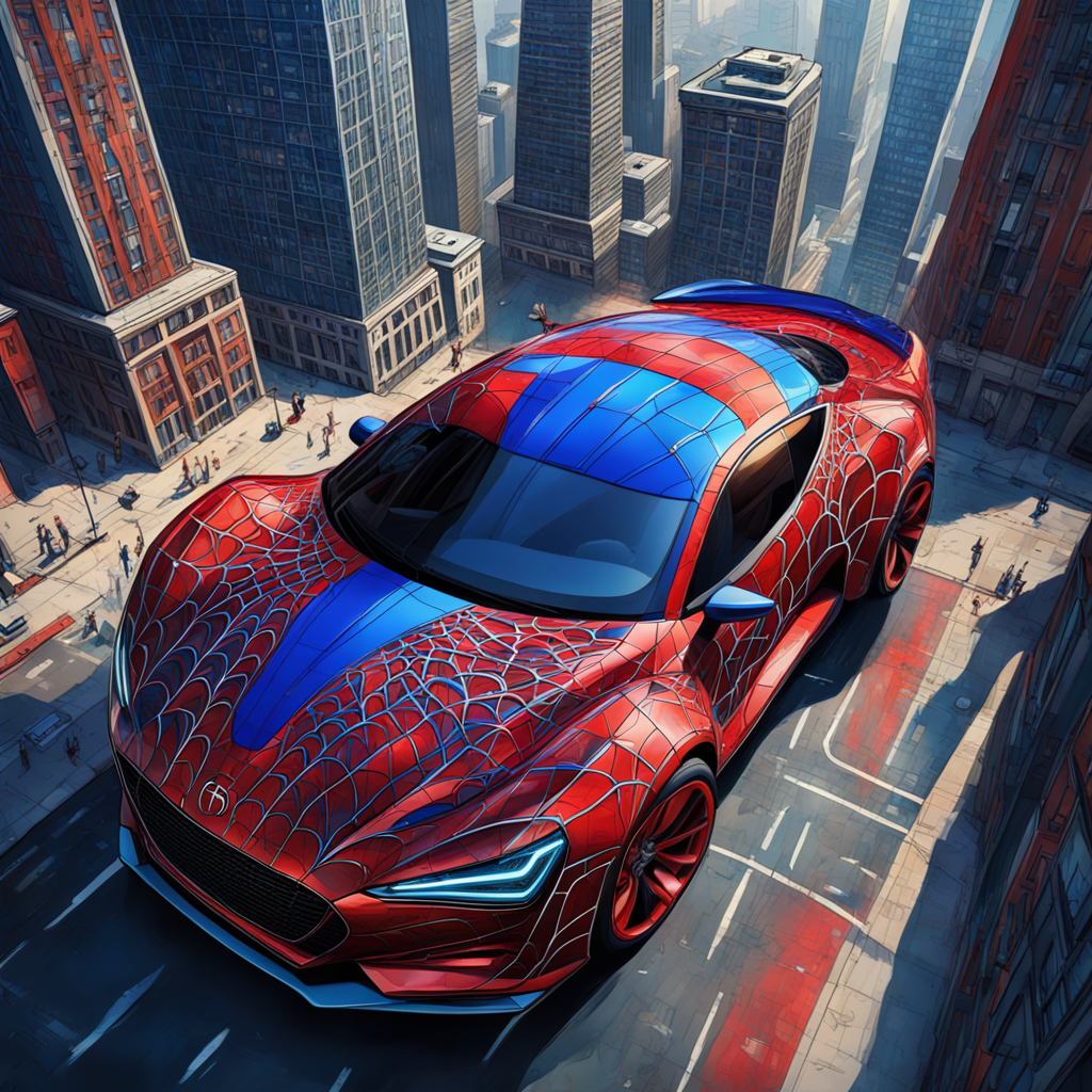 Spiderman-themed car by Rayian Aljubori - Playground