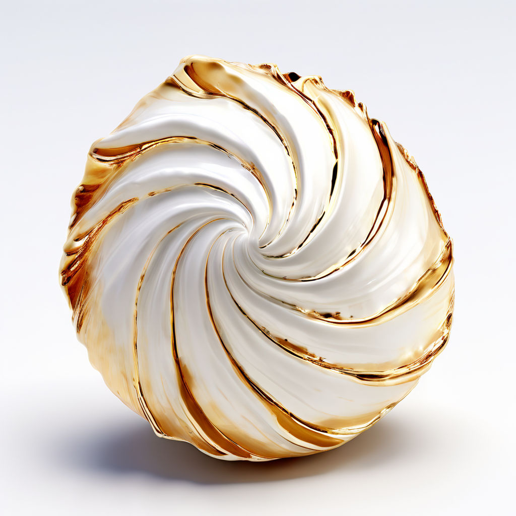 Golden shell crafted from gold by Alireza Gh - Playground