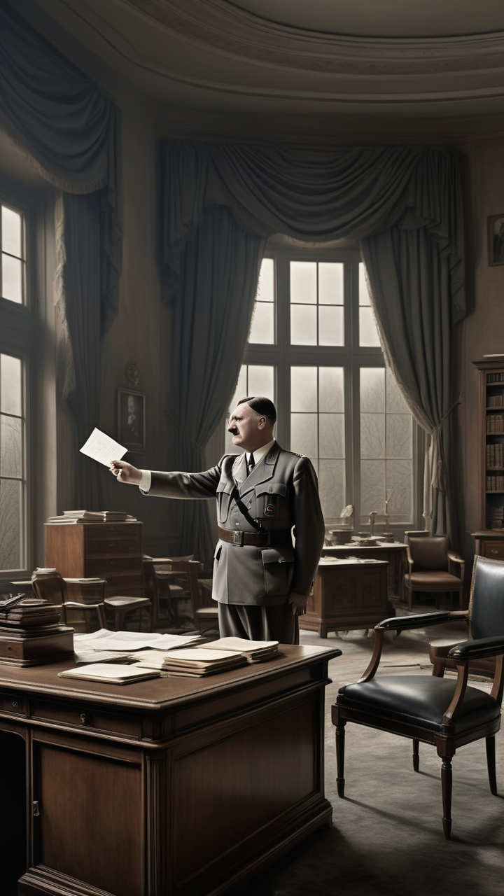 A surrealistic portrayal of Hitler's office interior in 1934 by 최성호 ...