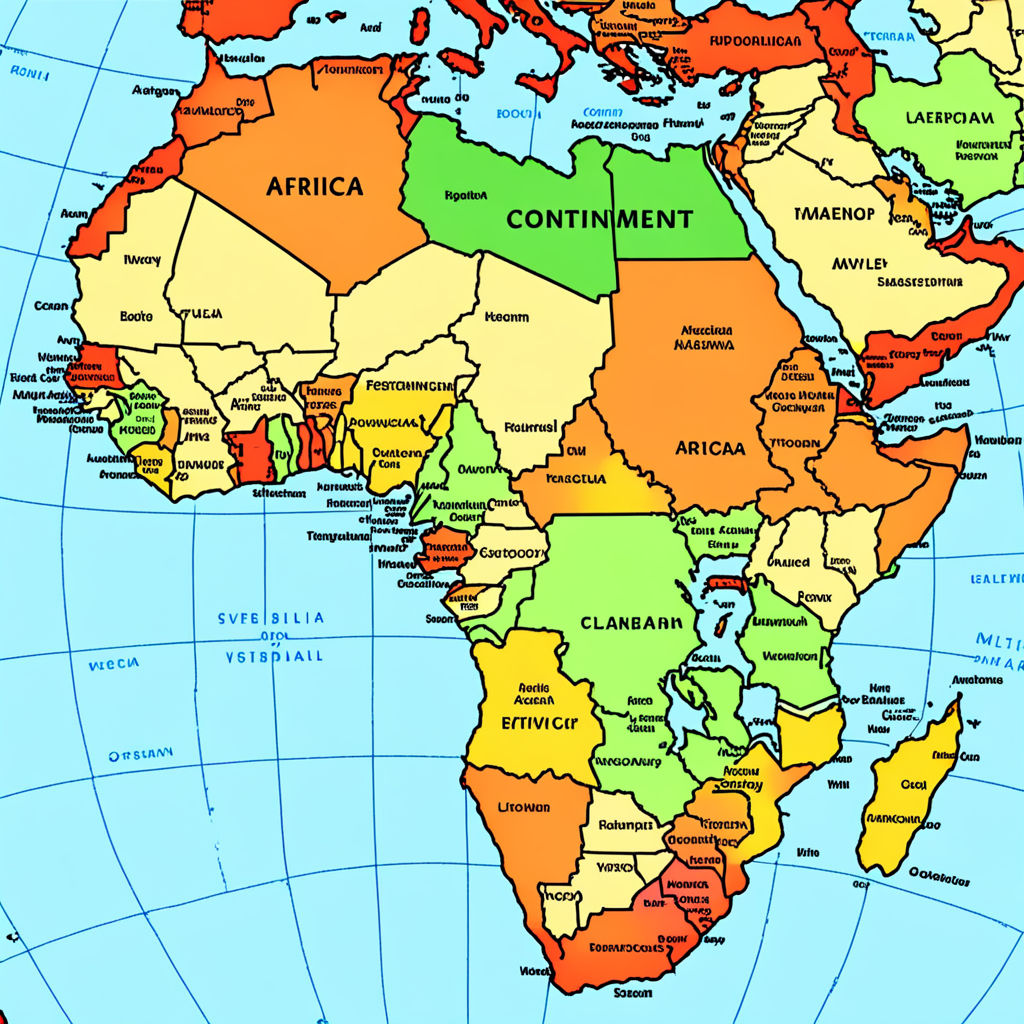 Africa continent map by Khadar - Playground
