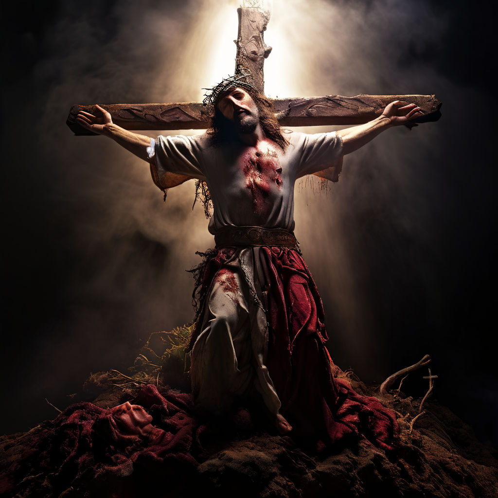 A very realistic picture of the moment of Christ's death on ... by ...