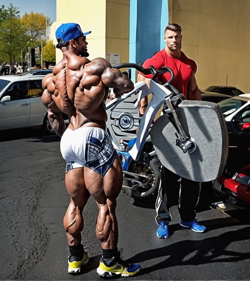(((extremely large hypergiant roid(morph) bodybuilder bicycl... by agmi ...