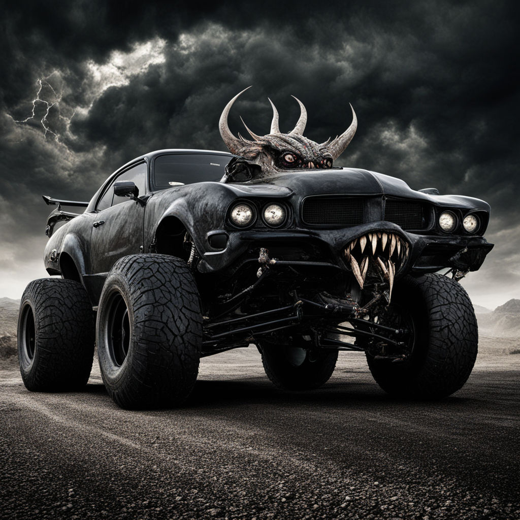 Evil car monster by René Gomes Schievelbusch - Playground