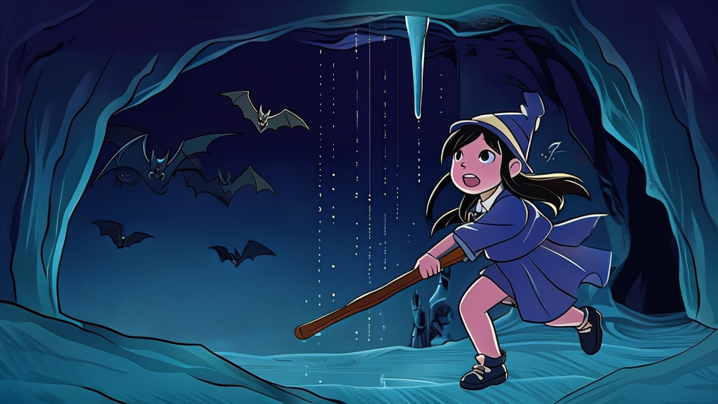 A 15-year-old girl wizard is adventuring the dark cave. The ... by 아기별 ...