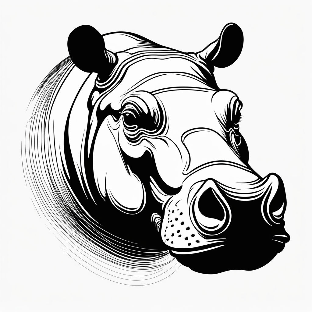 A single black line connects to draw only the shape of a hip... by 차창섭 ...