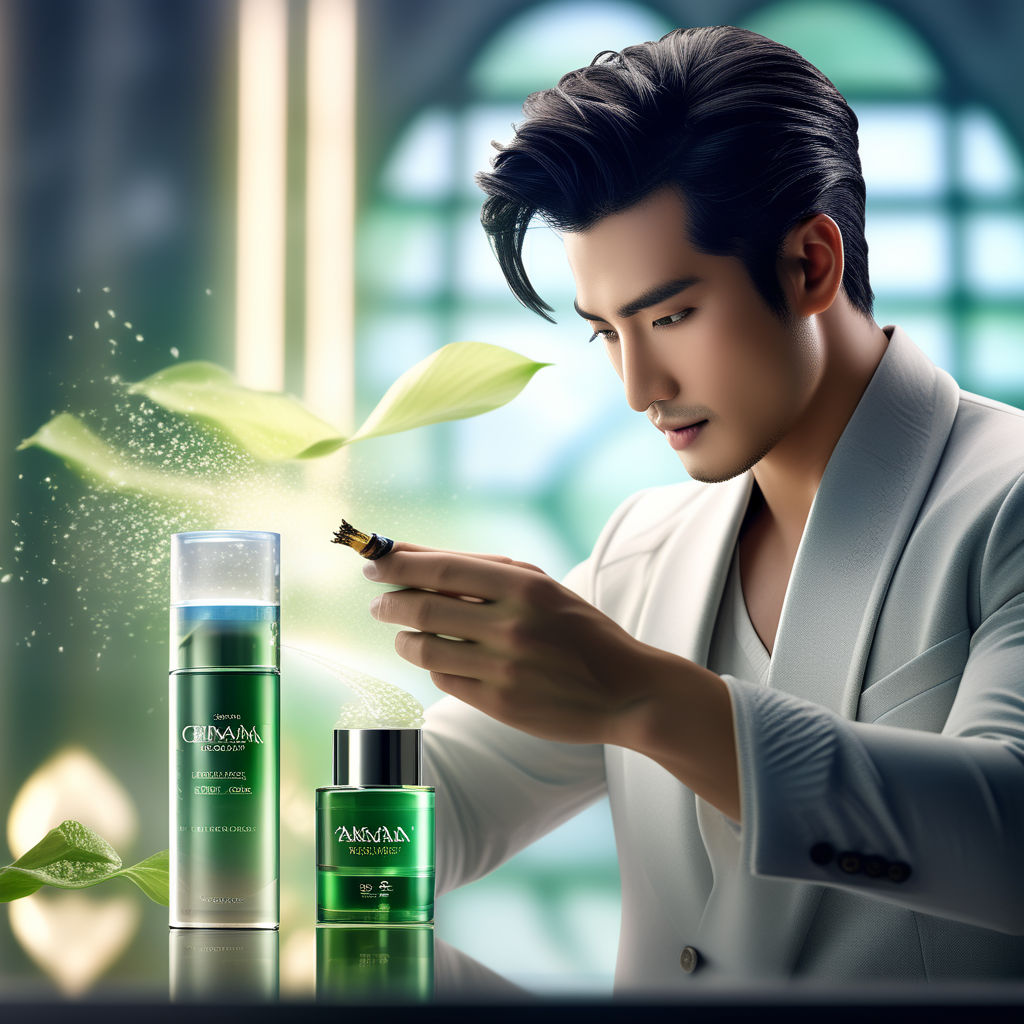 A Handsome Man Promoting a Product by Ka4n canbaz - Playground