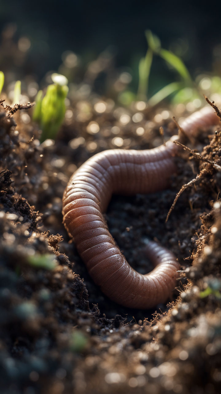 Close-up photo of an earthworm by Fakta Sekitar - Playground