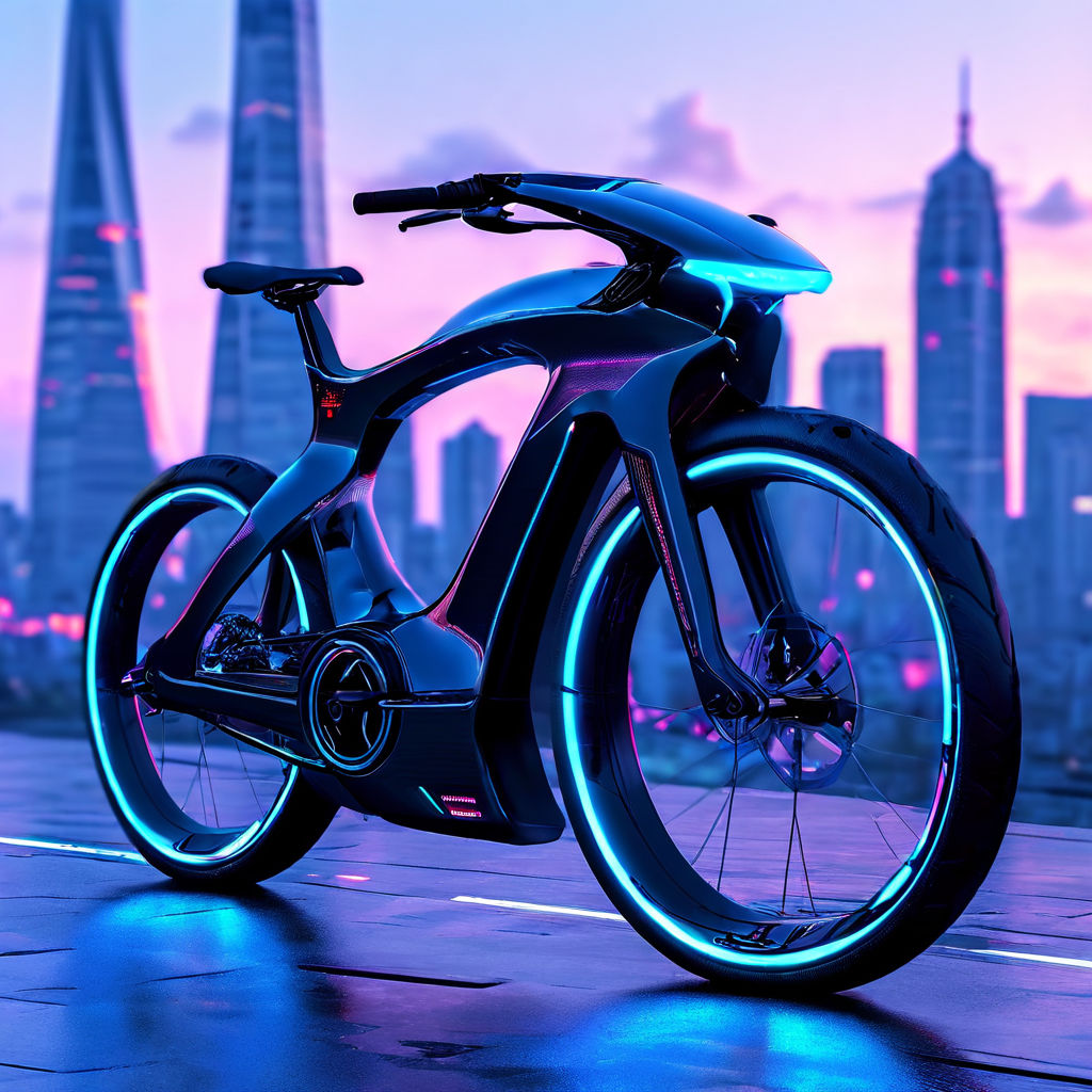 Futuristic bicycle design representing the pinnacle of innov... by ...