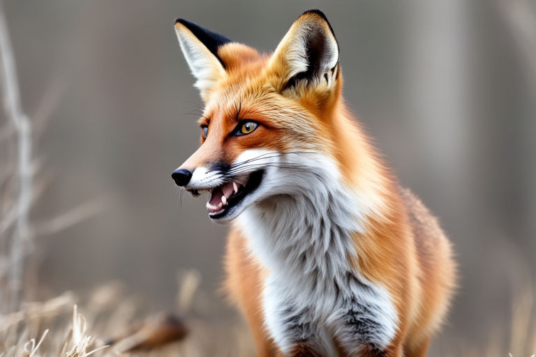 A realistic photograph of a fox [[[with a raised thumb on... by Ольга ...