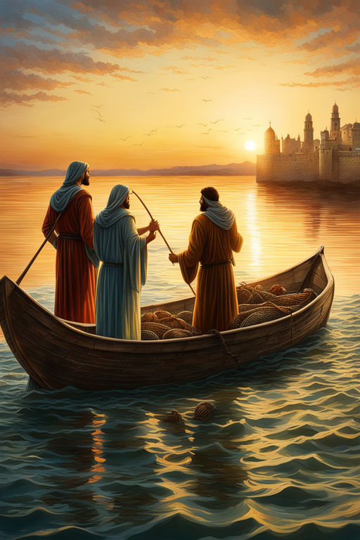 Three disciples in ancient Jerusalem attire by Kelly Albuquerque ...