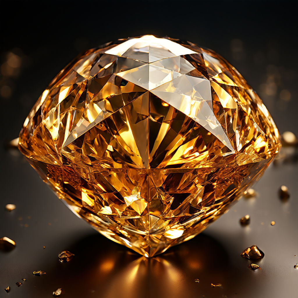 Bright gold diamond by Muhammad Zaki - Playground