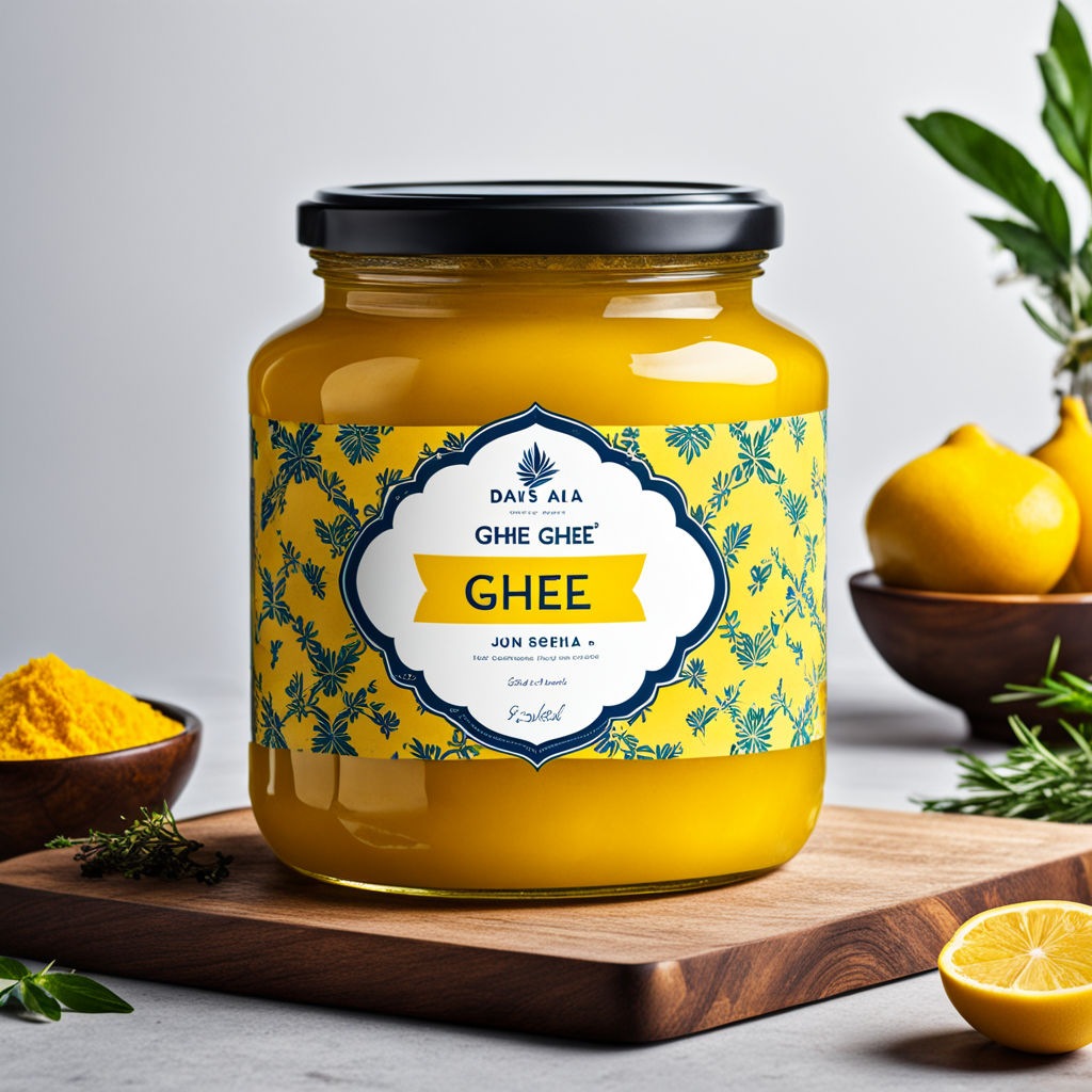 Design a ghee label by FA - Playground