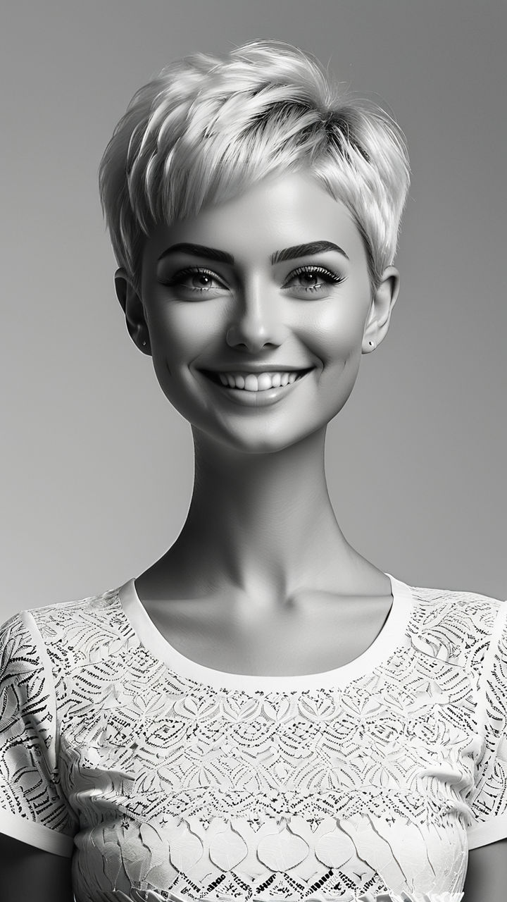 Photo with knowing smile of Olga Munn standing in full lengt... by ...