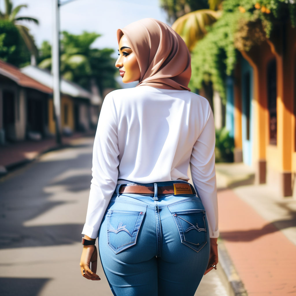 Hijab ass in jeans by Ghost G - Playground