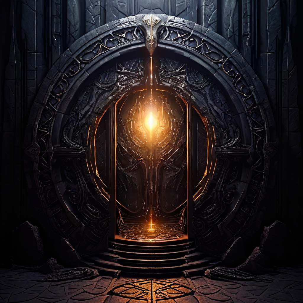 Top view Magical portal gateway by Ksenia - Playground