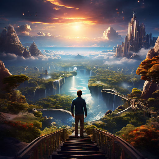 Create an unbelievable image that transports the viewer to a... by ...