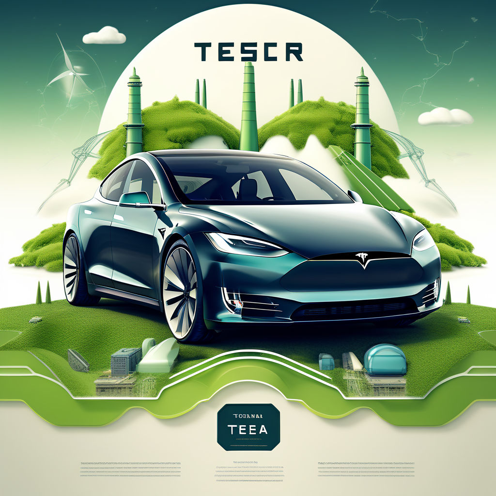 Tesla poster with eco system vibe and electricity power by Eng Israa ...