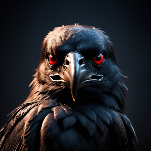 Angry crow head by Seba T - Playground