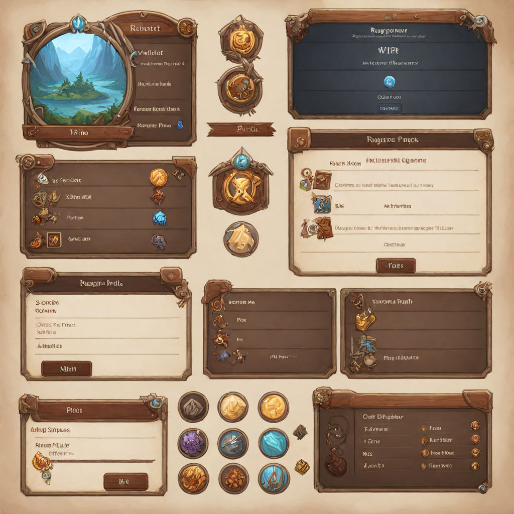Detailed Ragnarok Online-inspired RPG game UI kit by Jose Parada ...